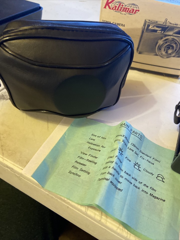 Kalimar DK-3 35mm Film Camera With Original Box Case Strap And ...