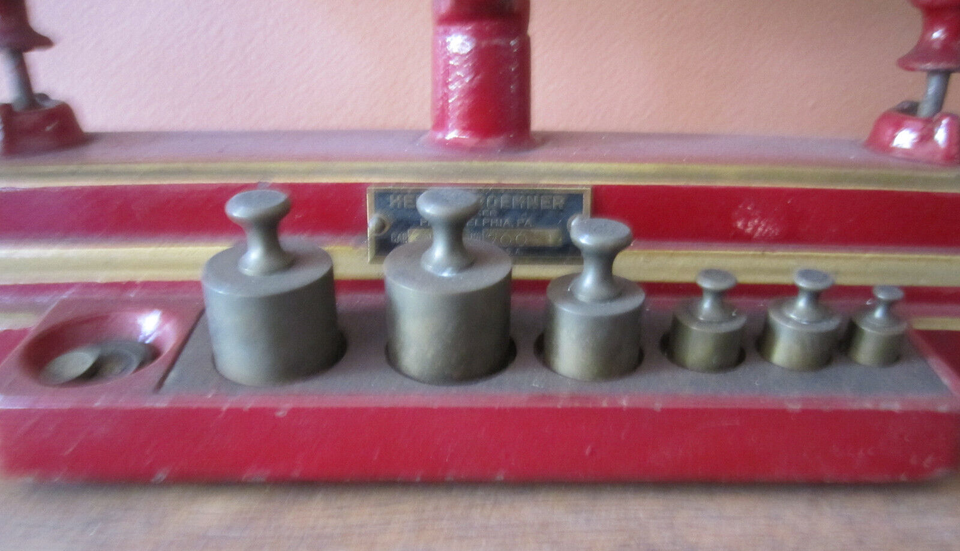 Antique "Henry Troemner" balance scale with weights | eBay