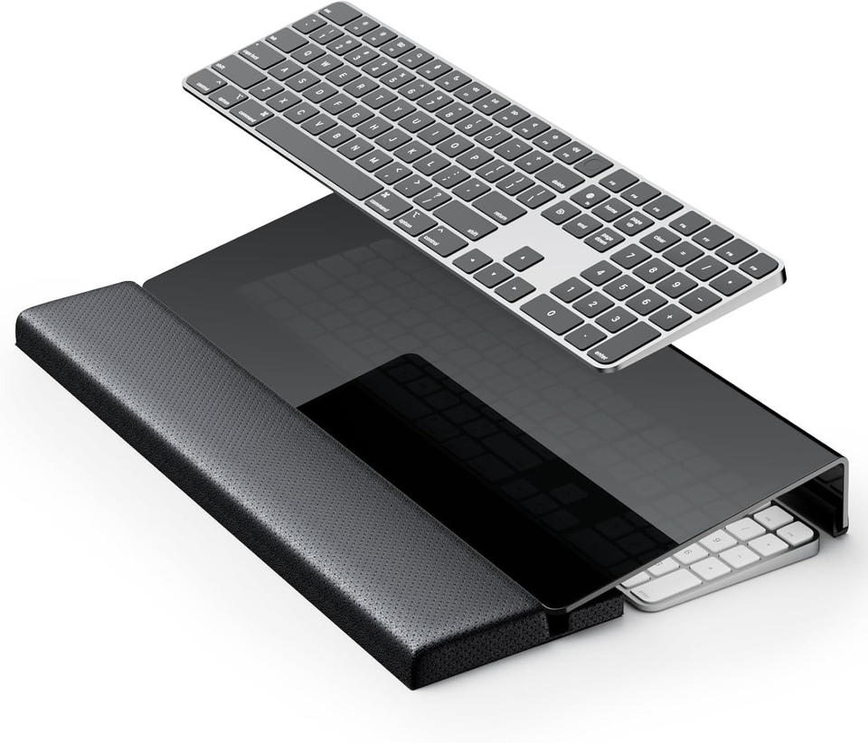 Computer Keyboard Stand Acrylic Tilted Keyboard Holder for Easy ...