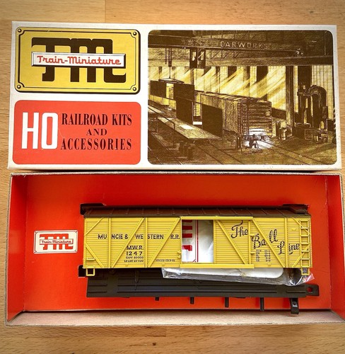 HO Scale TM Train Miniature "The Ball Line" Muncie & Western Box Car ...
