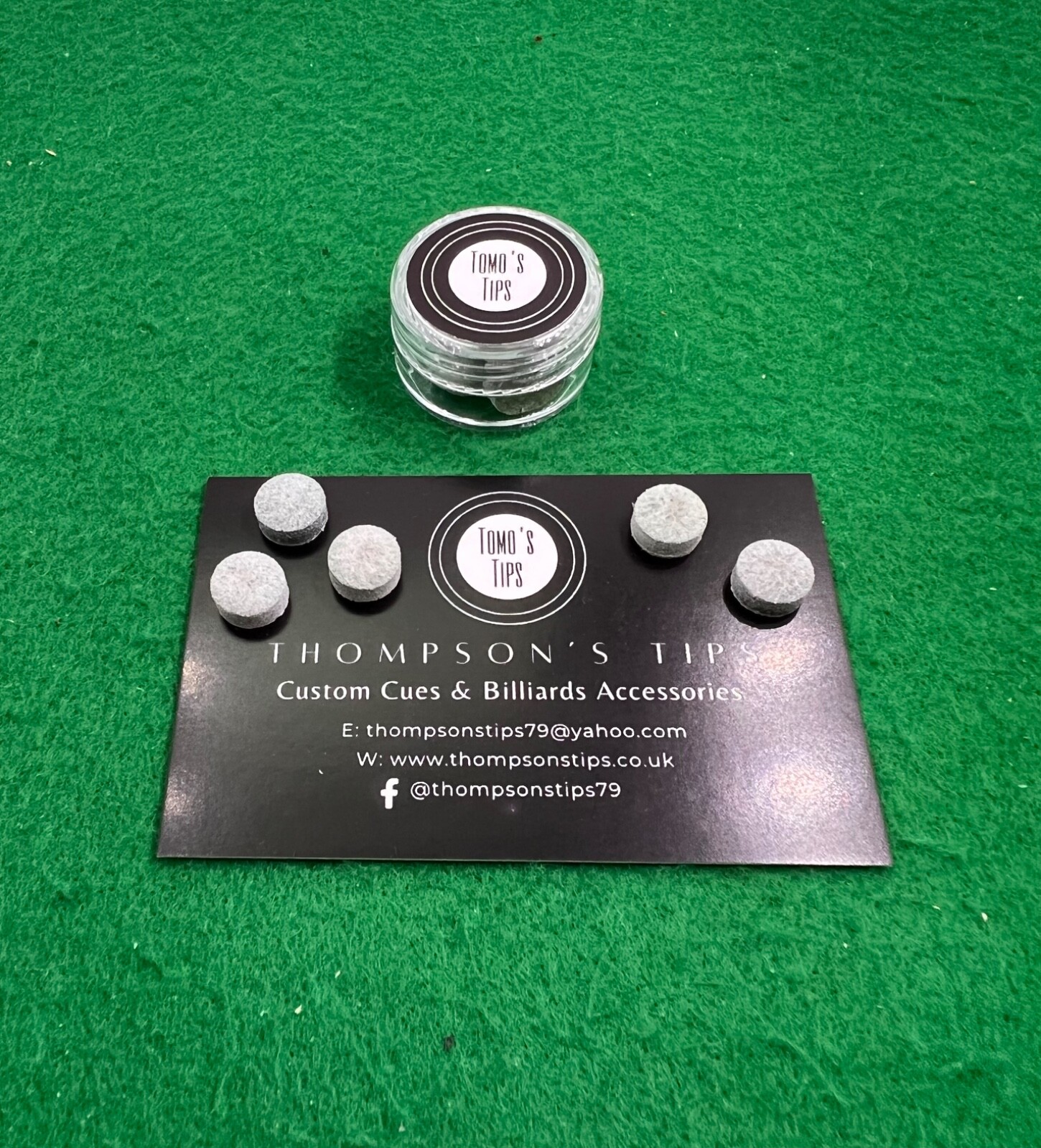 TOMO'S 5 x Soft Full Grain Leather Domed Snooker Cue Tips | eBay UK
