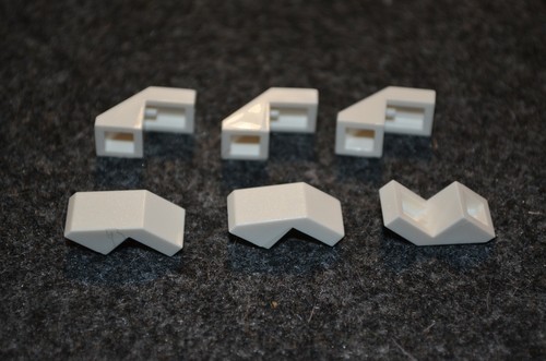 6 ~ 1x2 White Tapered Corner Sloped Tile Bricks ~ New Lego Parts ~ | eBay