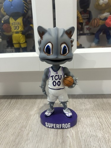 Texas Christian University TCU Superfrog Mascot Basketball Bobblehead ...