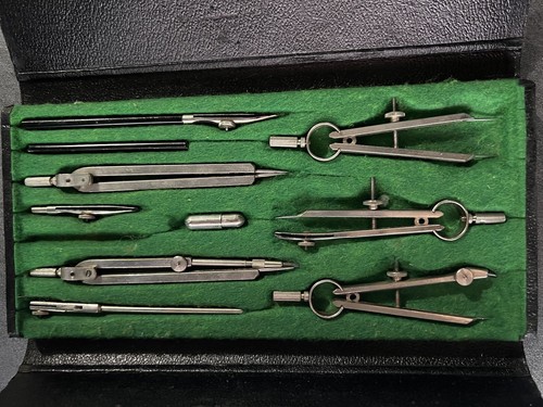 Vintage Tacro Drafting Tools Set With Green Case Made in Germany ...