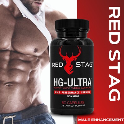 RED STAG MALE ENHANCEMENT PILLS SEXUAL HEALTH PERFORMANCE BOOSTER MENS ...