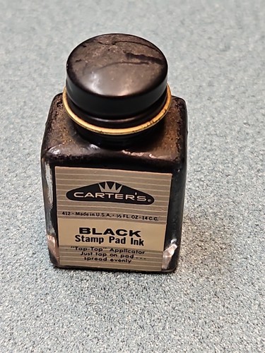 Vintage Carter's Stamp Pad Ink Bottle | eBay