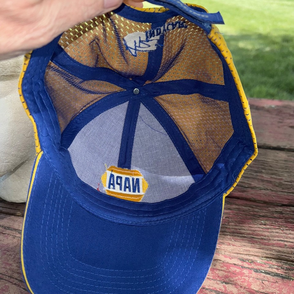 NAPA Racing Royal Blue Yellow with Red Hat Cap Hook Loop Thread ...