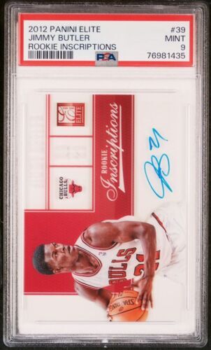 2012 Panini Elite Jimmy Butler Rookie Inscriptions PSA 9 Bulls | eBay