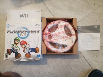 Nintendo Wii Racing Wheel for Mario Kart Official OEM Controller ...