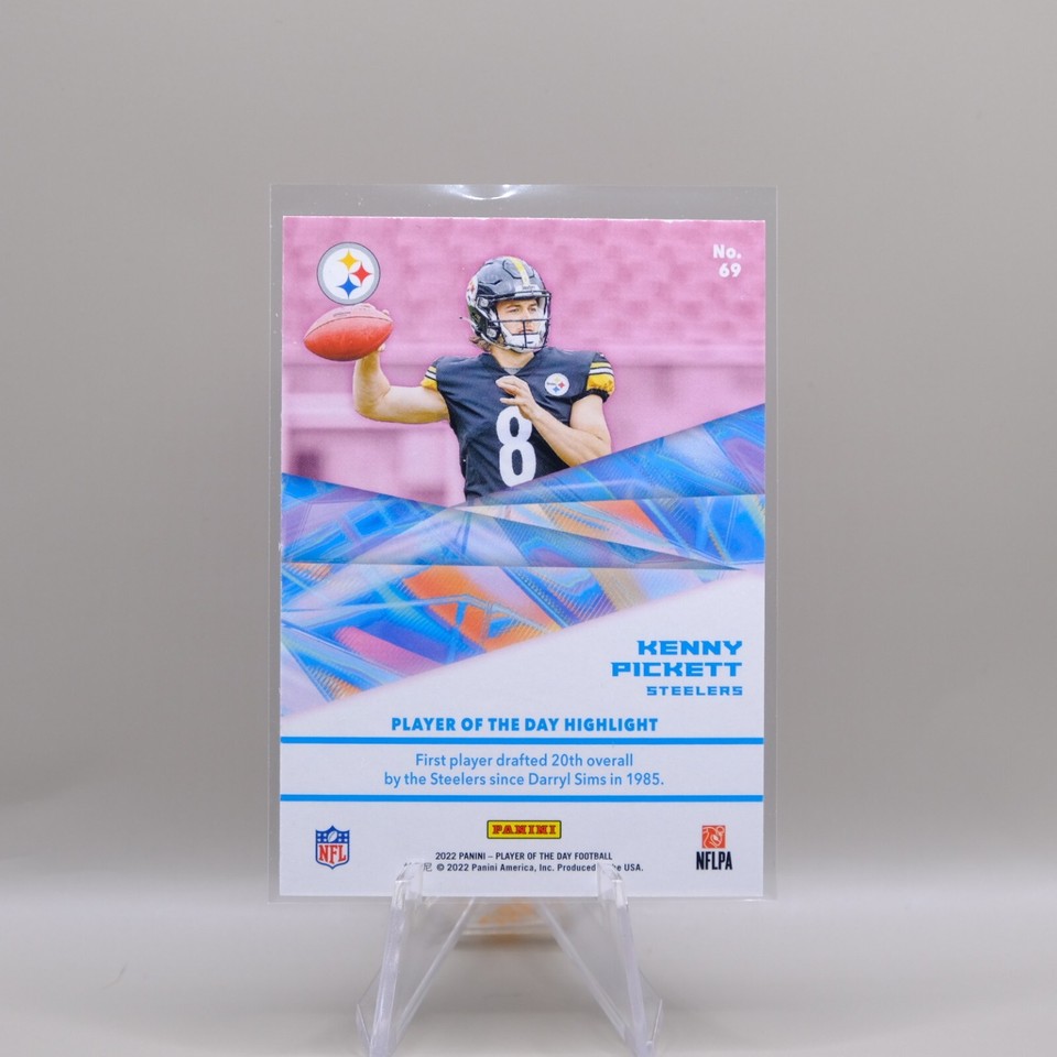 2022 PANINI NFL Player of the Day Kenny Pickett No Name Error #69 ...