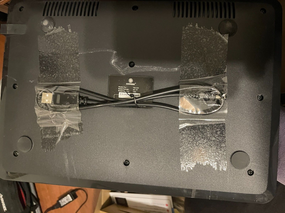 COOLMAX NB-430 Laptop Cooling Pad Notebook Cooler Two Fans USB Powered ...