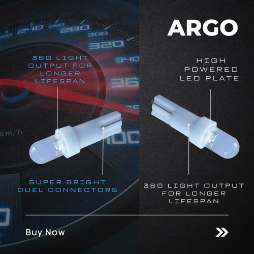 T5 286 Dashboard Dials Led Ultra White Light Bulbs Xenon Hid 12v Lamp ...