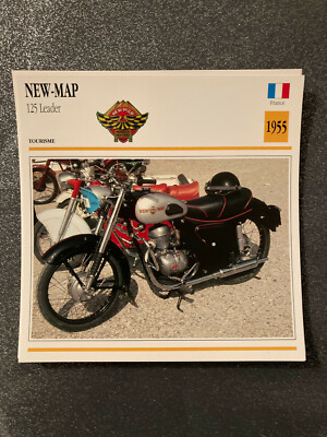 CARTE FICHE MOTO collection ATLAS NEW MAP 125 LEADER | eBay