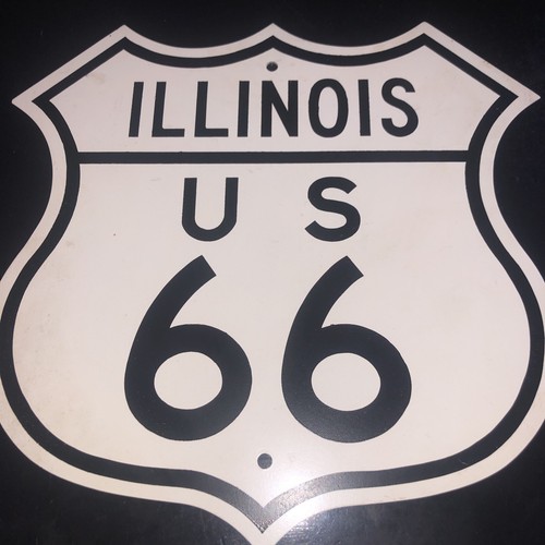 Metal Street Sign US 66 Illinois Vintage | eBay
