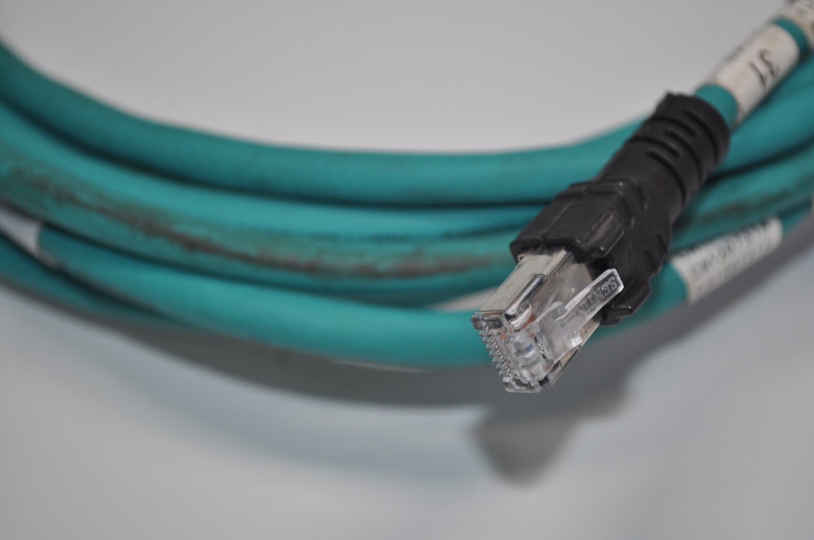 TURCK WSS-RJ45S-841-5M RJ45 to M12 8-Pin Elbow 5 Meter Cable Rockwell ...