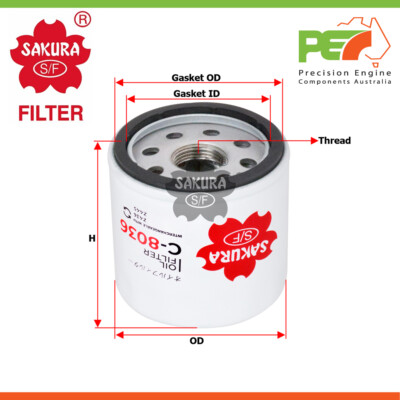 New * SAKURA * Oil Filter For NISSAN NOTE E12 1.2L 3CYL Petrol HR12DEﾠ ...