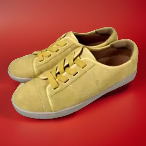 Vionic Suede Spring Summer Slip-On Womens Sneakers Yellow Women's 8.5 ...