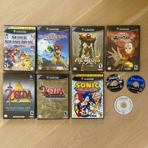 Nintendo GameCube Game Lot 10 Zelda Smash Bros Melee Game Boy Player ...