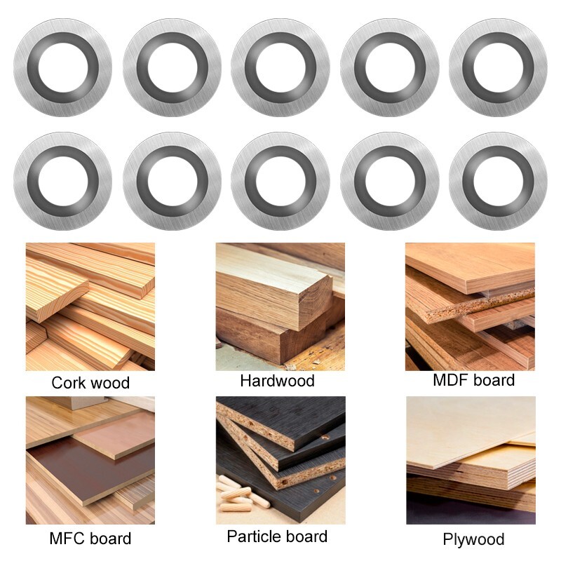 10pcs 12mm Carbide Round Indexable Inserts Cutter for Wood Turning ...