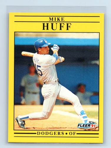 1991 Fleer Mike Huff Los Angeles Dodgers #210 | eBay
