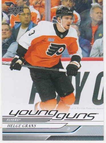 24-25 2024-25 UD Extended Helge Grans ROOKIE Young Guns #722-Flyers | eBay