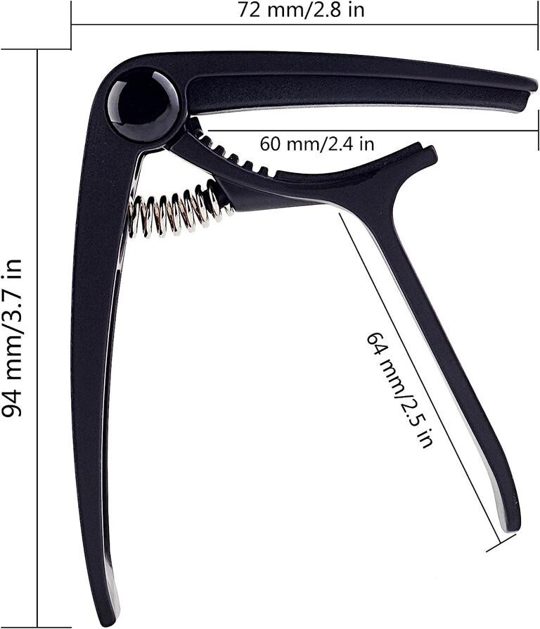 Kapodaster Capodaster Kapo Capo 2er Set E-Gitarre Akustik Ukulele ...