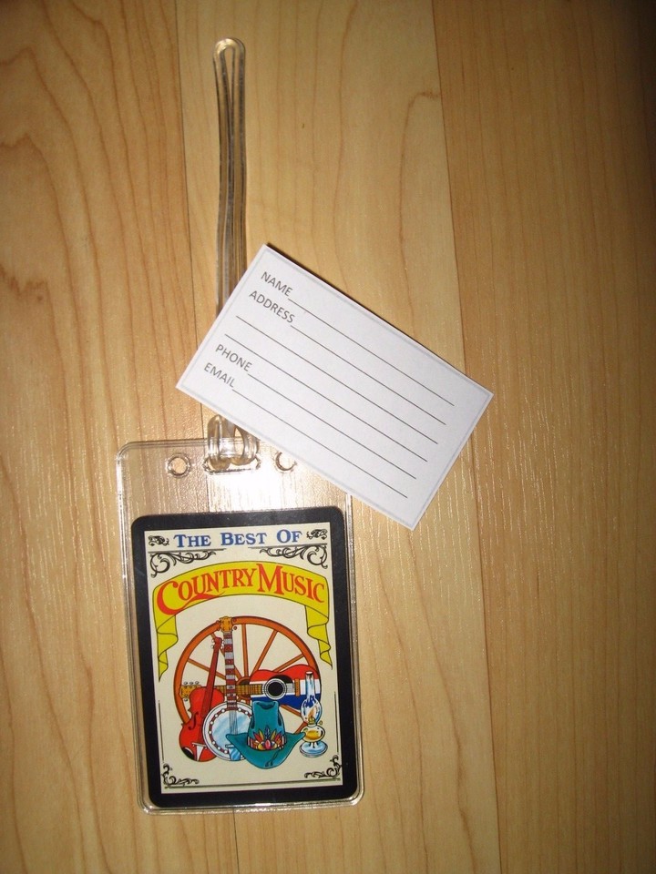 Bobby Bare Luggage Tag - Vintage 1980's Country Music Western Playing ...