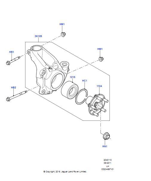 FAG Land Rover Range Evoque Discovery Sport FRONT WHEEL HUB BEARING ...