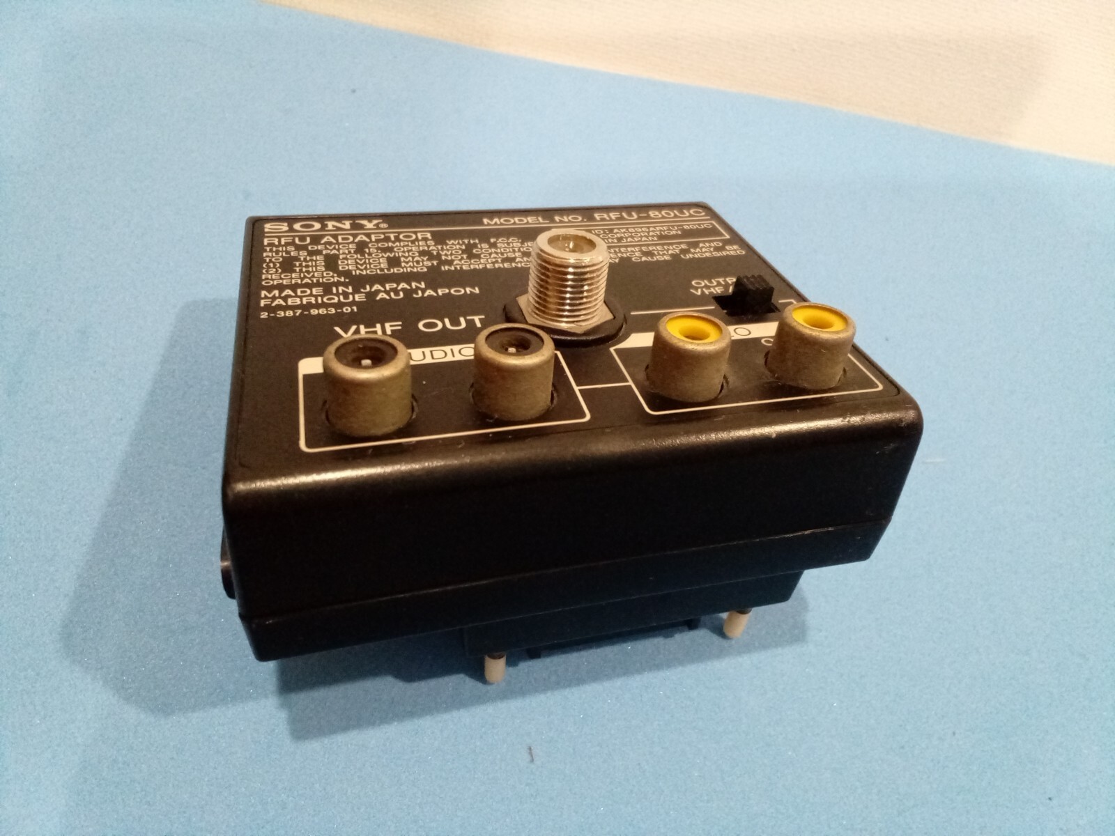 Sony RFU Adapter Rfu- 80uc for Video 8 VCR Ev-c8u RCA Coaxial Transfer ...