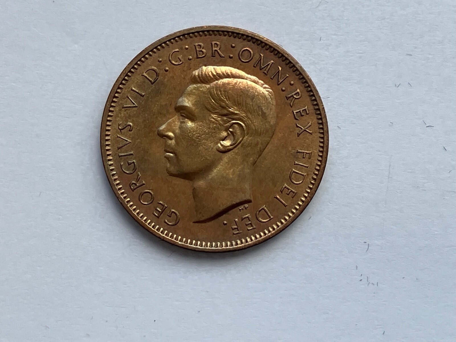 1950 GEORGE VI PROOF FARTHING Bronze • 2.83 g • ⌀ 20 mm KM# 867, Sp ...