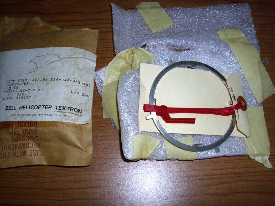 Bell 214 Helicopter Lock Washer 214-040-955-107 | eBay