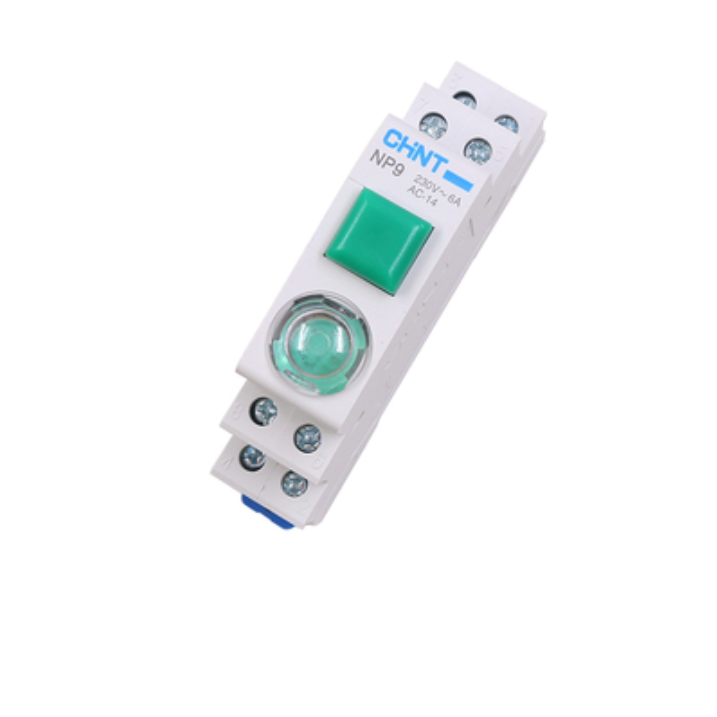 DIN Rail Push Button Switch, AC 2NO 2NC JP9, Light Button, Small Size ...