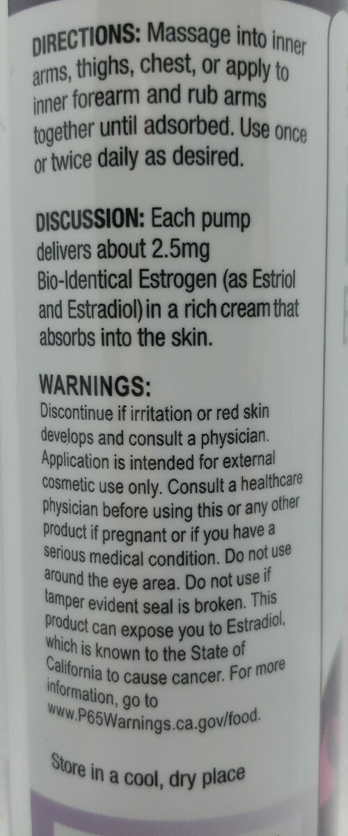 Sigform Bio-Identical Estrogen Bi-Est 2.5 Body Cream [Soy-Free] 3 oz ...