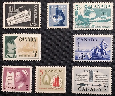 Canada Stamp - Complete Set of 1958 Issues | eBay