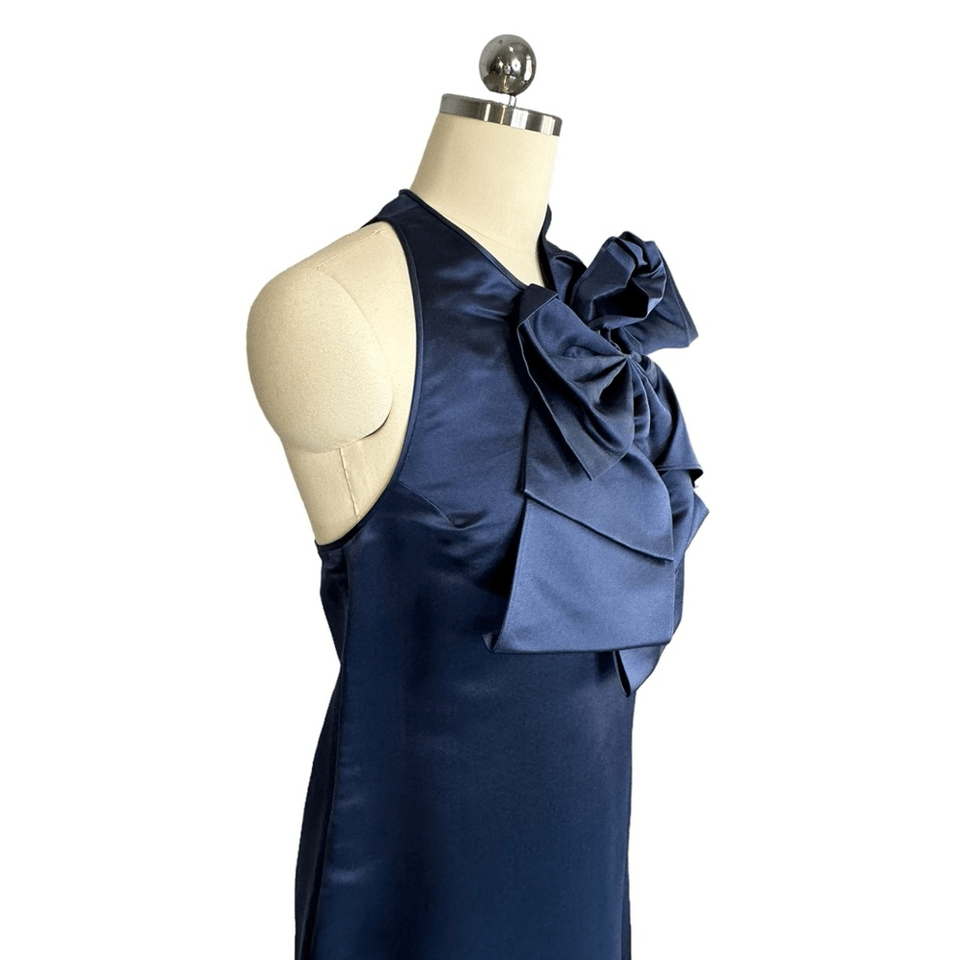 Prabal Gurung for J Crew Exploding Bow Dress in Navy | Size 2 | eBay