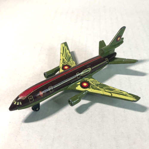 2000 Matchbox Skybuster SB13 DC-10 RARE Airplane plane Army Green Brown ...