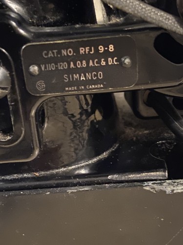 Vintage Simanco Spartan 192K Sewing Machine Foot Pedal Working Parts No ...