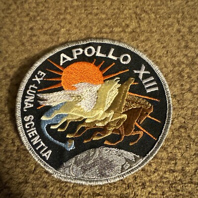 Vintage NASA Astronaut Space Mission Moon Lunar APOLLO XIII Patch ...