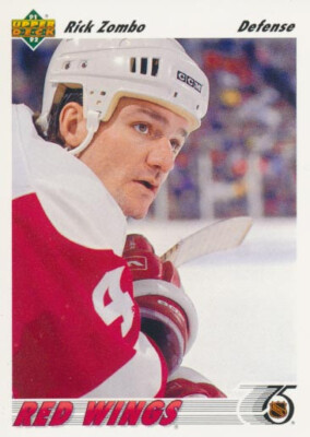 1991-92 Upper Deck #395 RICK ZOMBO - Detroit Red Wings | eBay.de