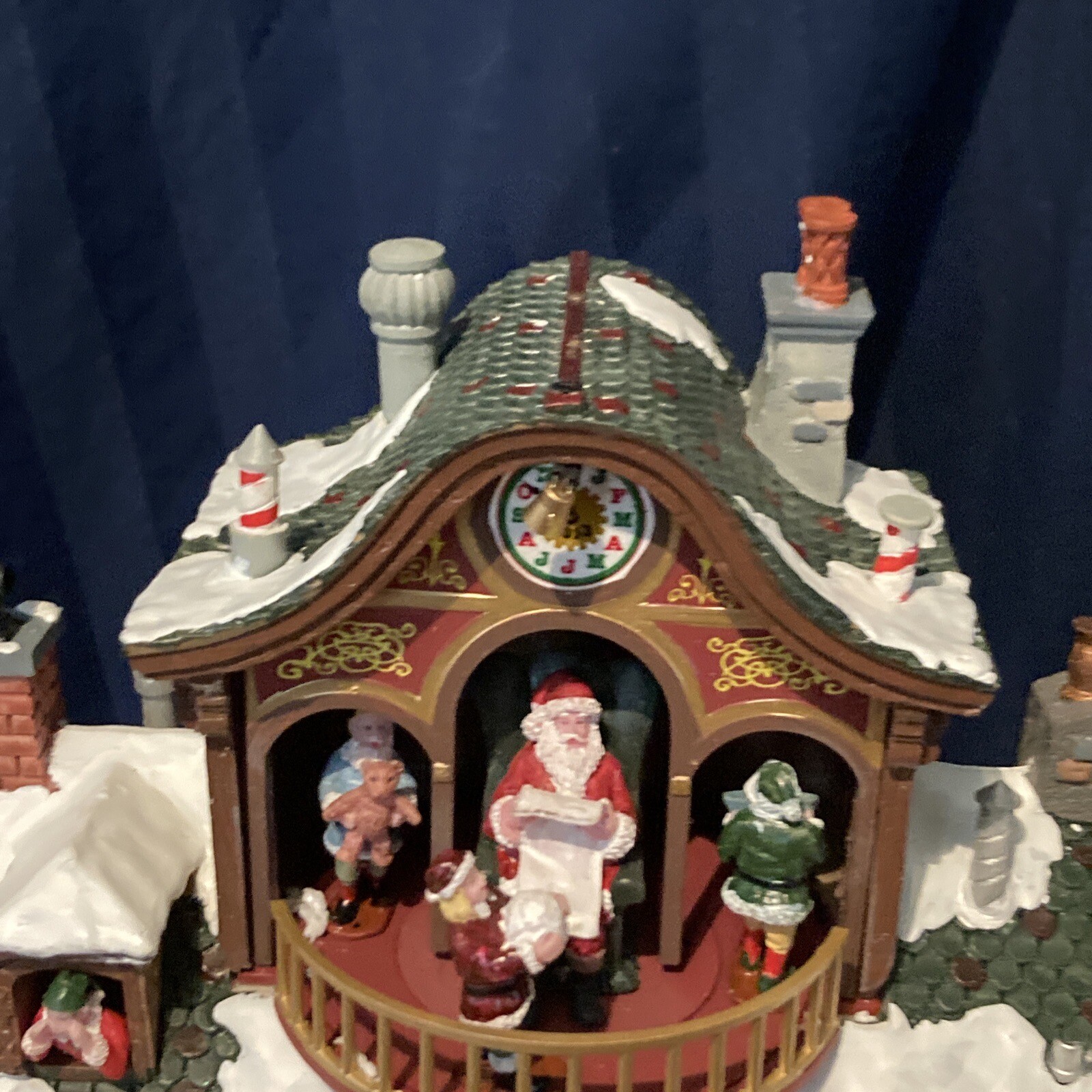 Lemax Animated Musical Santa’s Workshop Christmas Village Building 829 ...