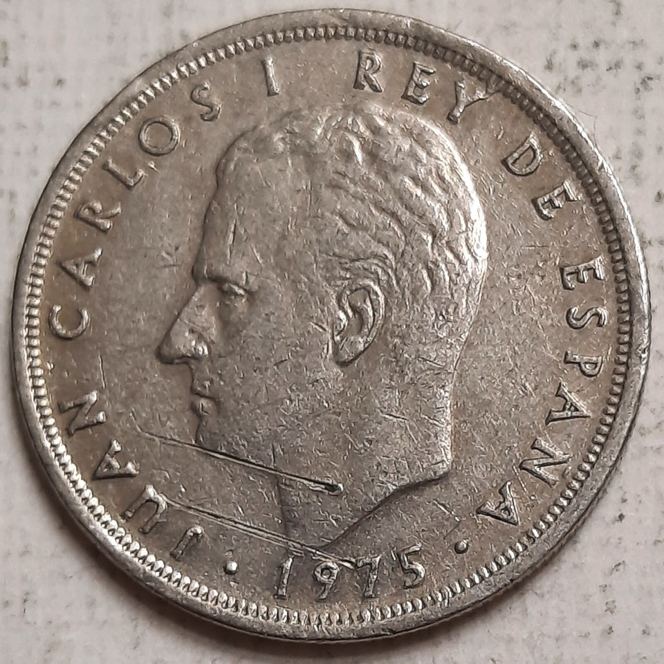 ONE CENT COINS: 1975 (1980) Spain 5 Pesetas / CIEN Coin | eBay