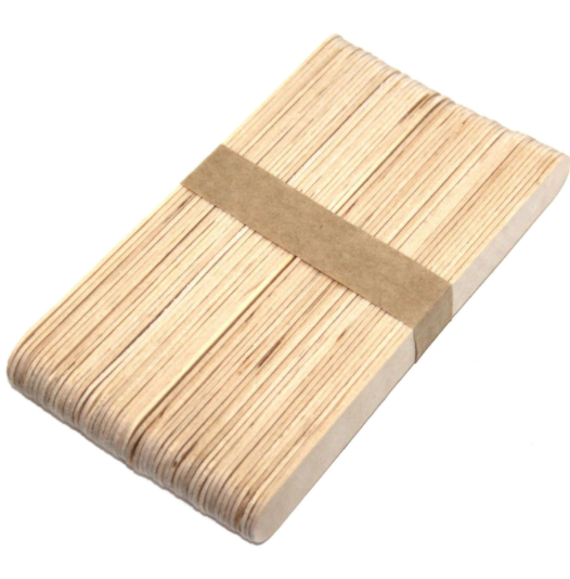 JUMBO Wooden Lolly Lollypop Sticks Natural craft model making 150mm x ...