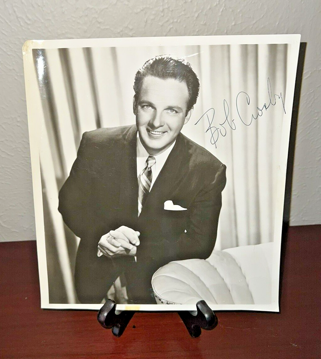 SIGNED BOB CROSBY Glossy Photo Autographed Variety Show Bandleader 1913 ...