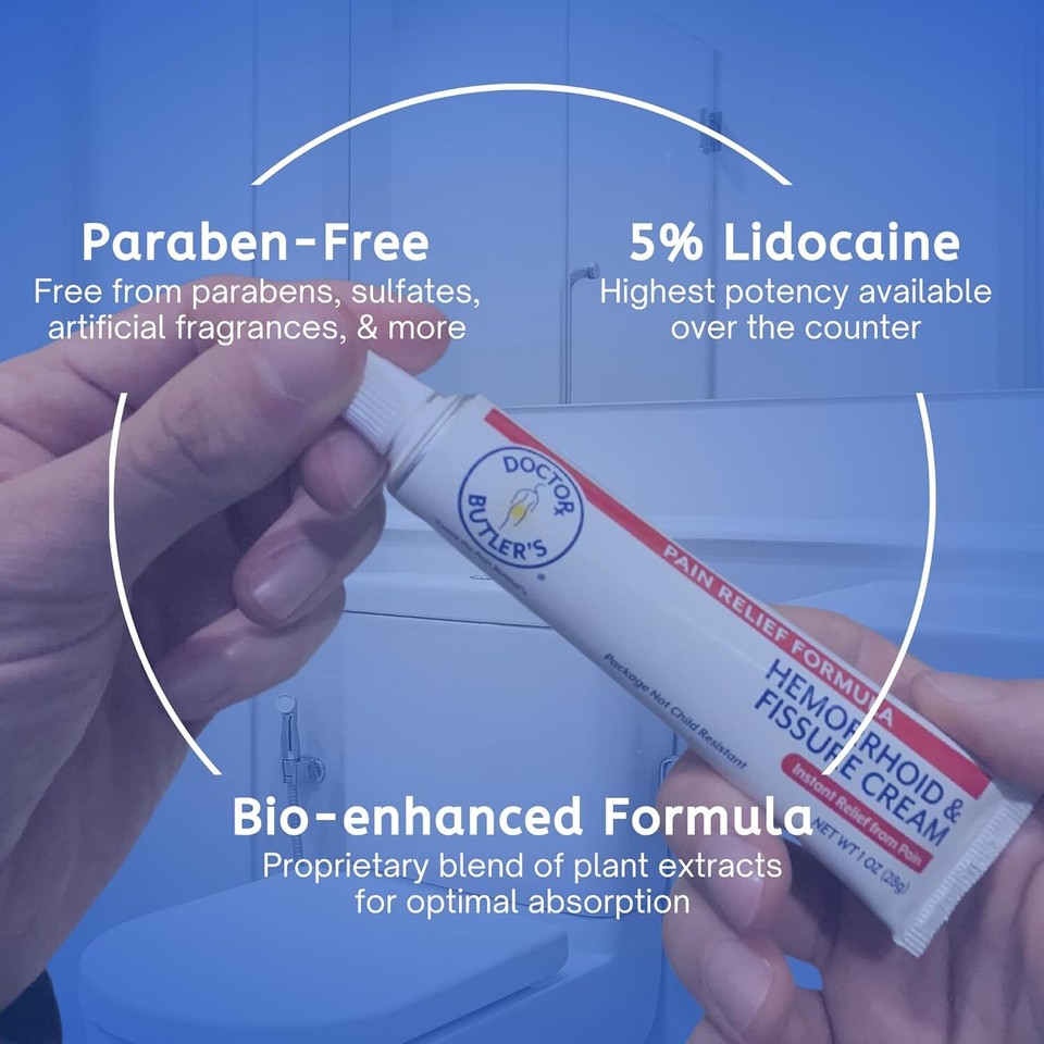 Doctor Butler'S Hemorrhoid & Fissure Cream - Instant Pain Relief ...