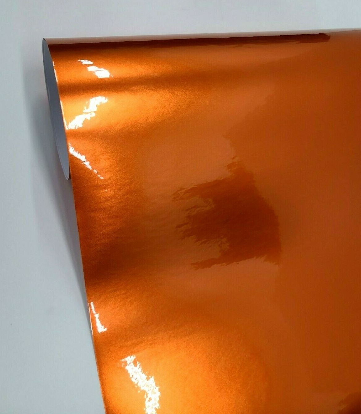 Gloss Glossy Copper Orange Vinyl Auto Car Wrap Film Sticker Decal Sheet ...
