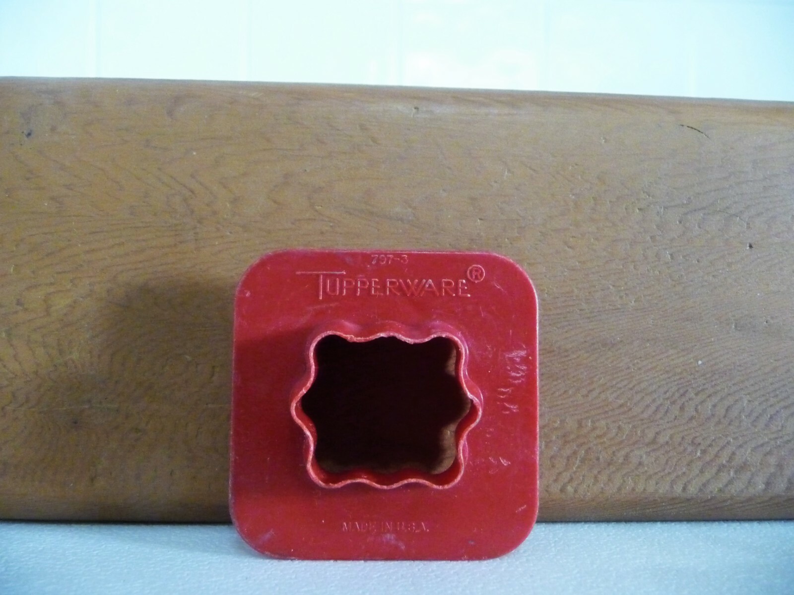 Tupperware 797-3 Plastic Red 2-Sided Canape/Dough Cutter/Maker/Press ...