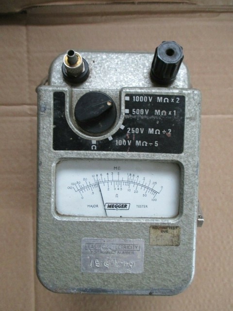 Vintage Evershed & Vignoles Major Megger 1000V Tester online kaufen | eBay