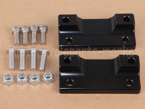 2x Black Front Fender Adapter Mount Bracket For Harley Electra Glide ...