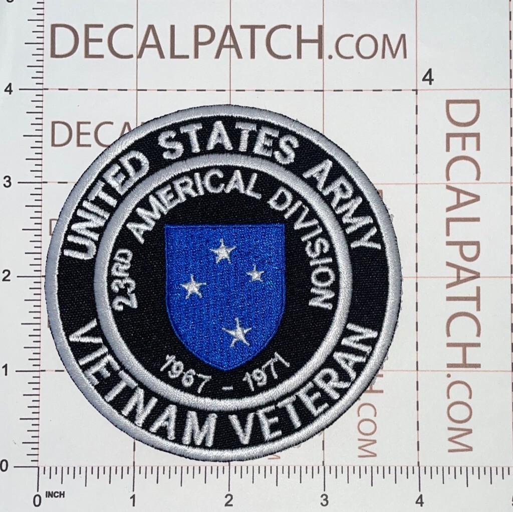 US Army 23rd Americal Division 1967-71 Vietnam Veteran Patch Iron-On ...