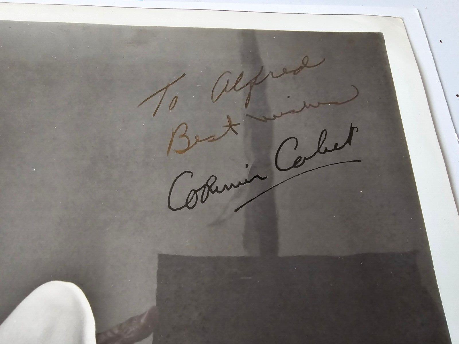 Corinne Calvet Signed Vintage Celebrity Autograph Photo Glossy Black ...